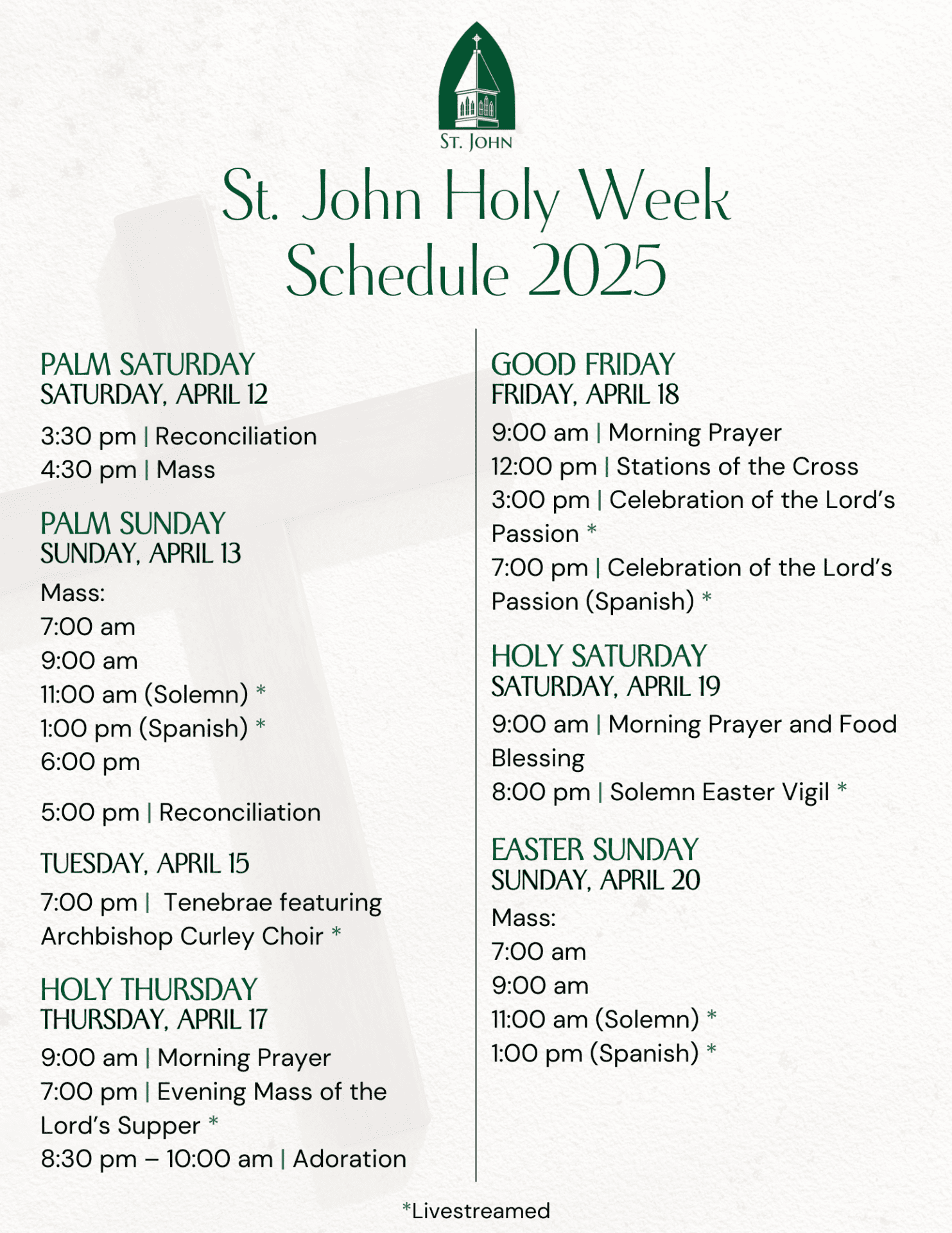 Home - St. John Roman Catholic Church - Westminster, MD